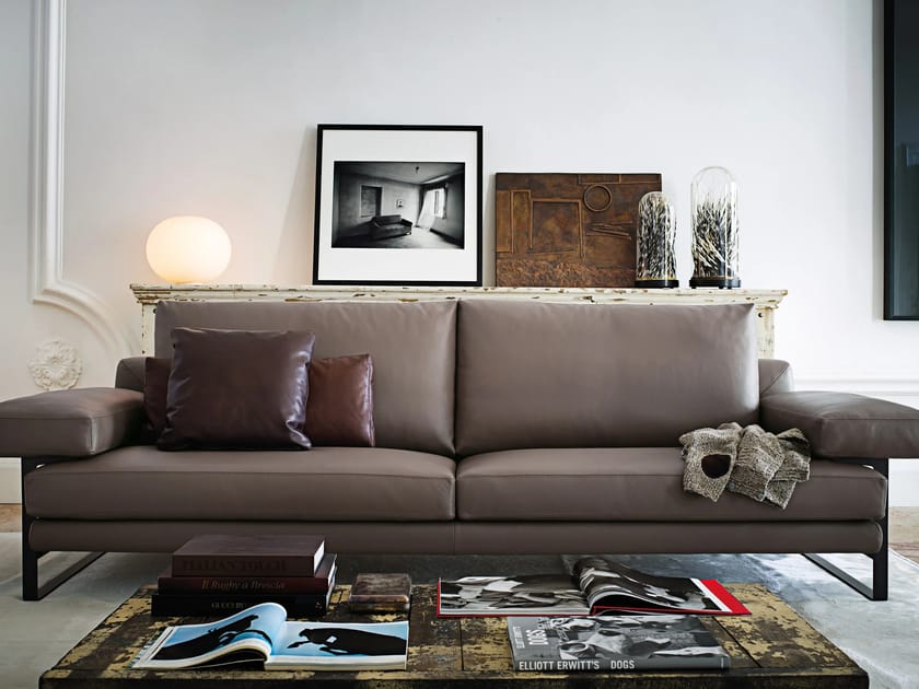 EGO 2 seater leather sofa By Arketipo | design Maurizio Manzoni, Roberto Tapinassi