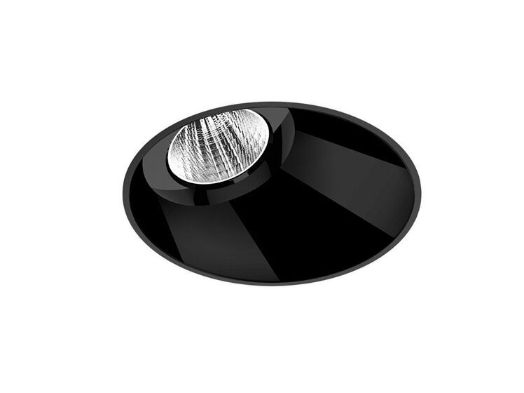 SHOT LIGHT M ASYMMETRIC TRIMLESS Recessed LED round aluminium spotlight ...