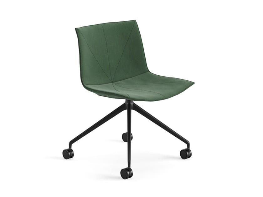 CATIFA 53 Trestle-based fabric chair with castors By Arper | design ...