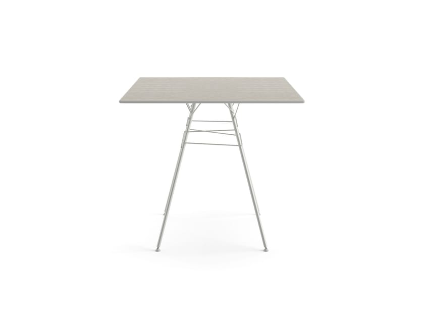 LEAF Square steel garden table By Arper | design Lievore Altherr Molina