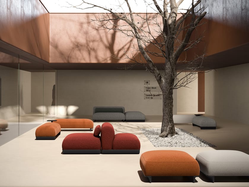 RALIK OUTDOOR Garden sofa By Arper