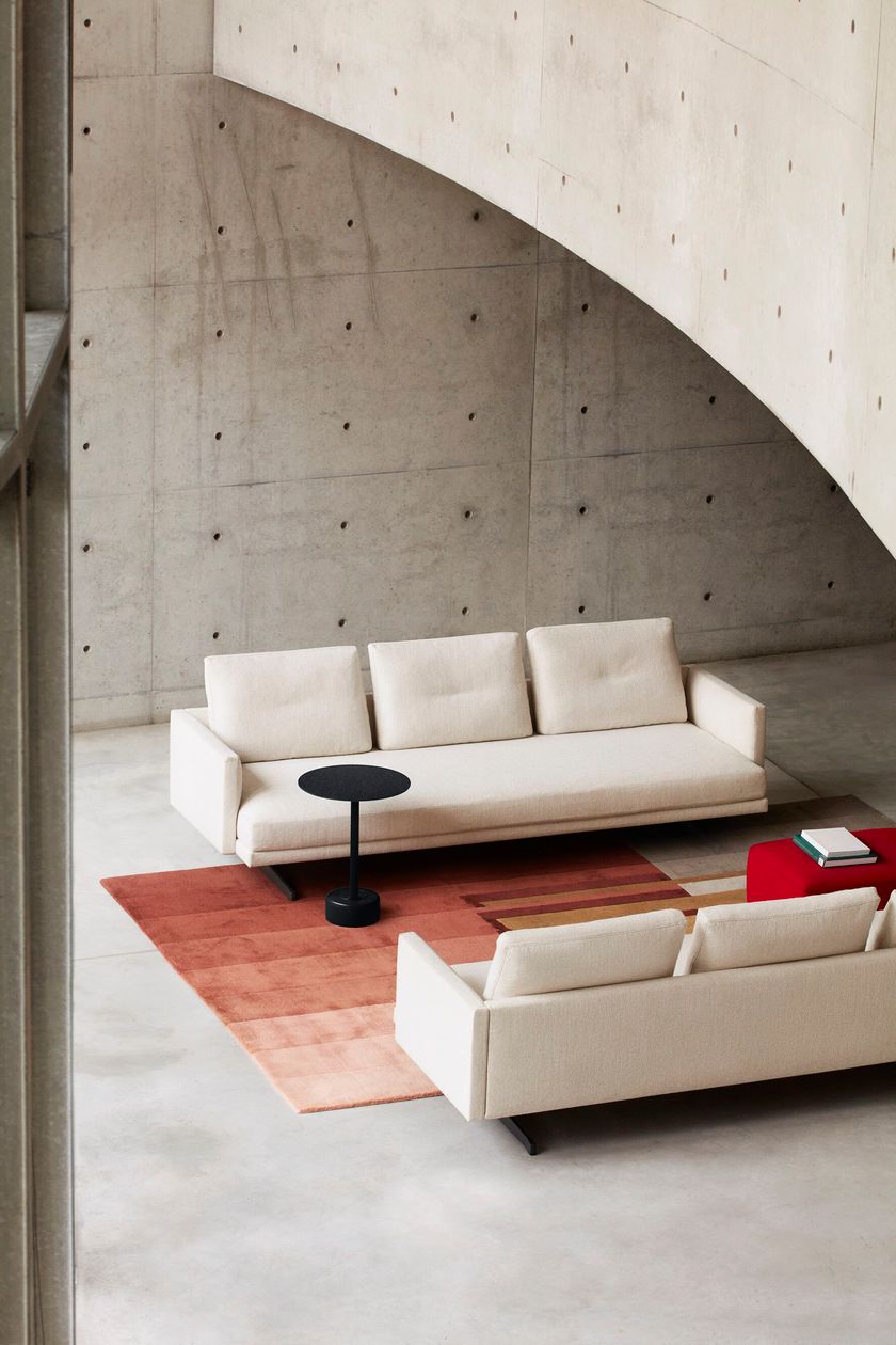 STEEVE LOU 3 seater fabric sofa By Arper