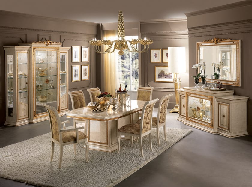 LEONARDO Classic style wooden display cabinet By Arredoclassic