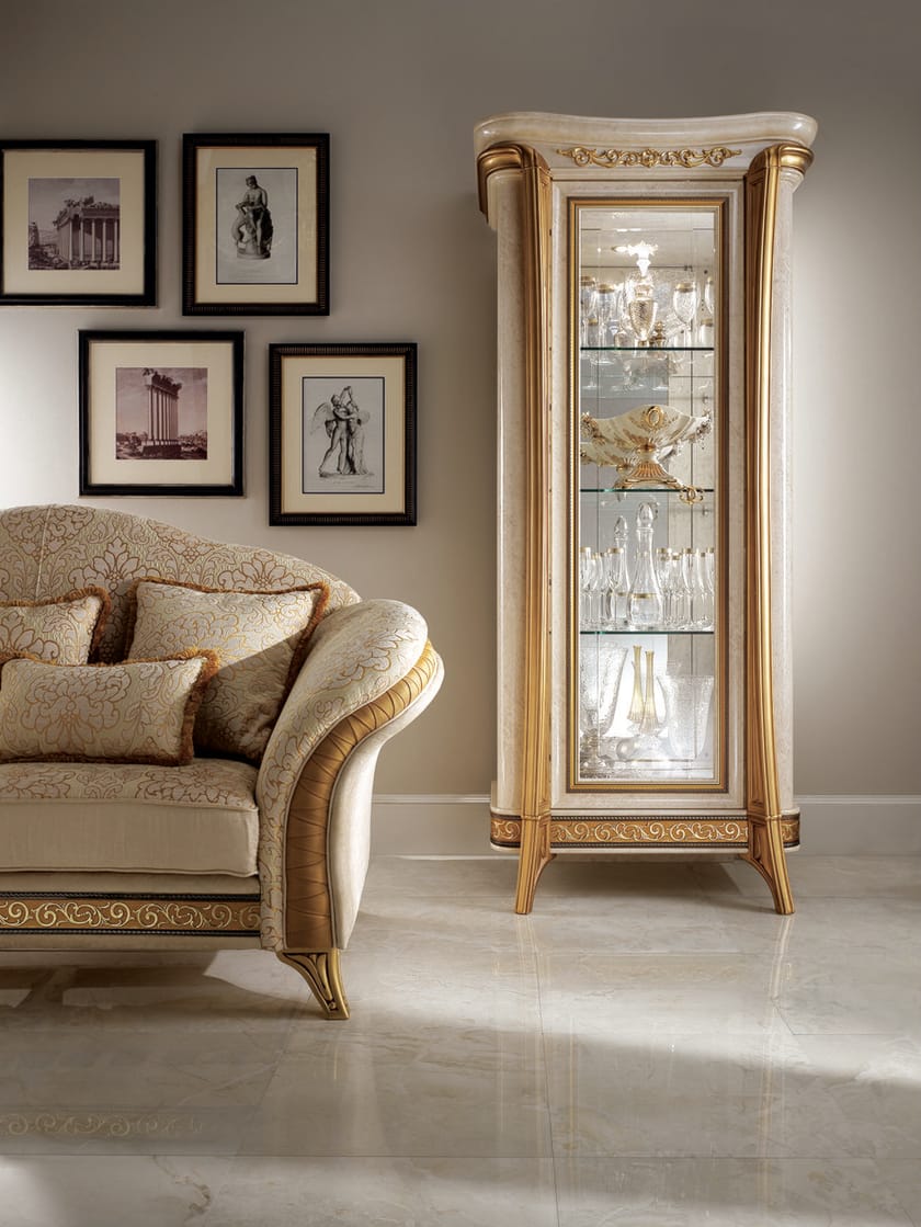 MELODIA Wooden display cabinet By Arredoclassic