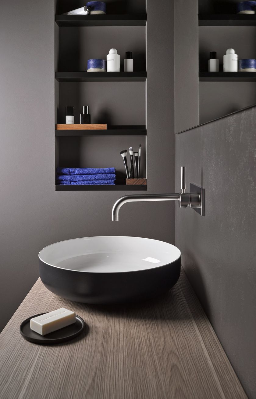 Aluminium towel rack / bathroom wall shelf ASSIST By Alape