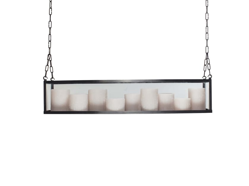 BELLEFEU VITRINE LONG SUSPENSION Pendant lamp By Authentage Lighting