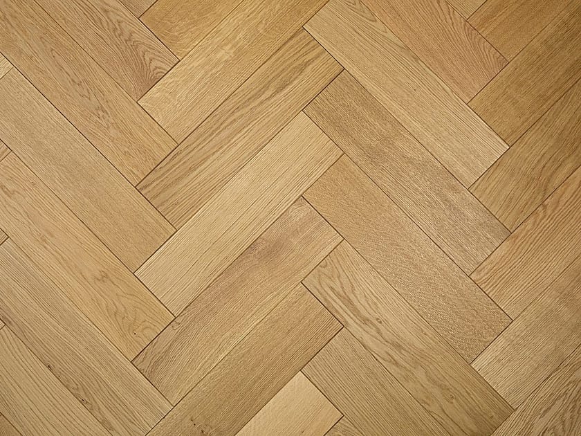 Parquet en bois massif BÂTON ROMPUS NOBLESS NATUREL By Décoplus Parquets