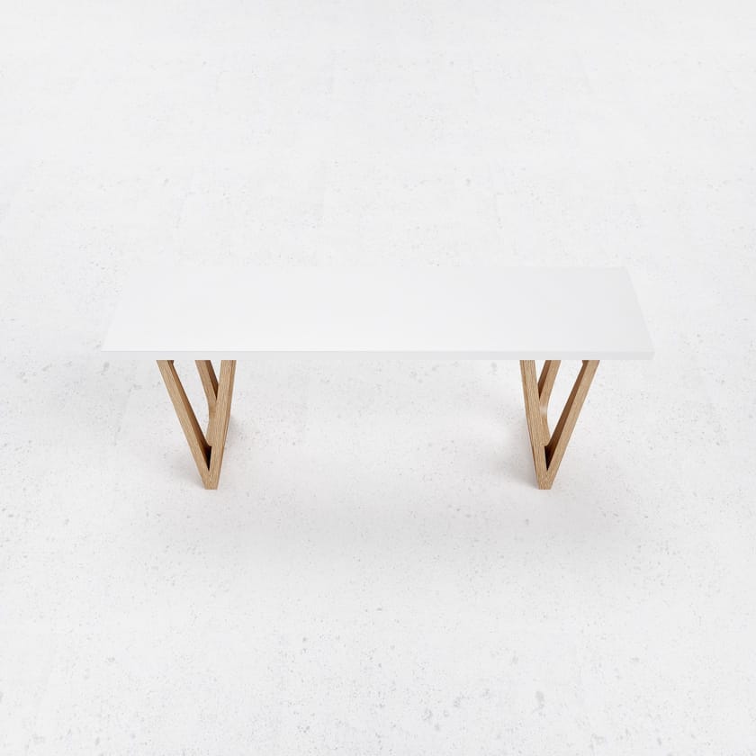 Wood veneer bench seating B2 B Collection By ODESD2 design Svyatoslav Zbroy