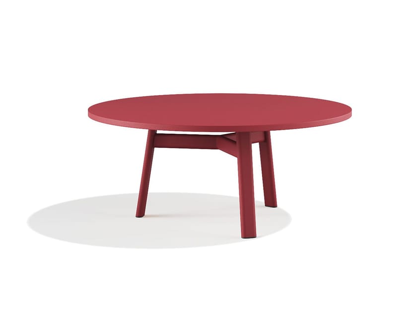 KANO Round low powder coated steel coffee table By BABEL D | design ...