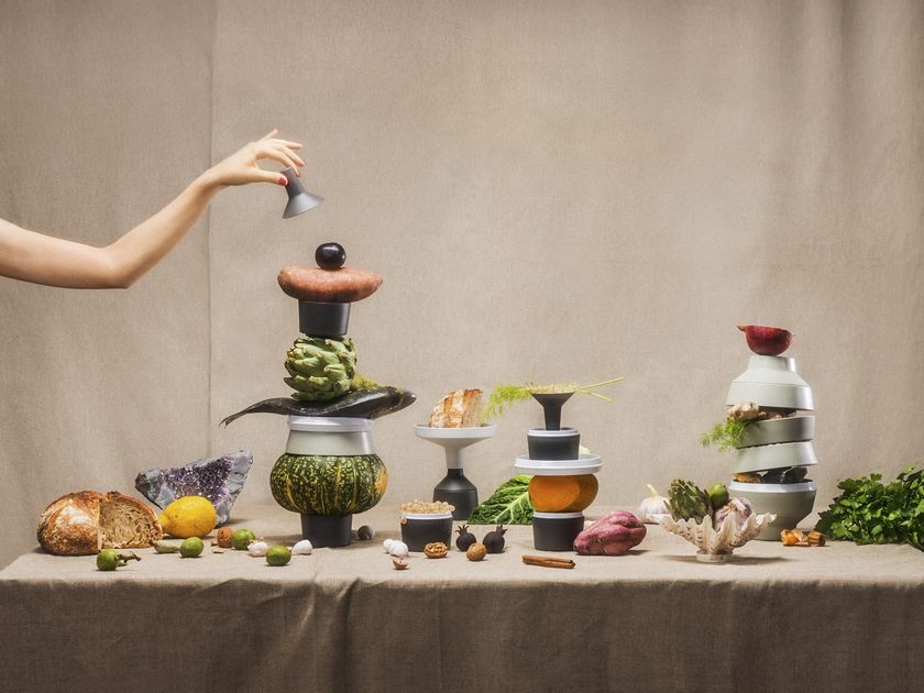 Melamine plates set BABEL Faux-Semblants Collection By IBRIDE design ...