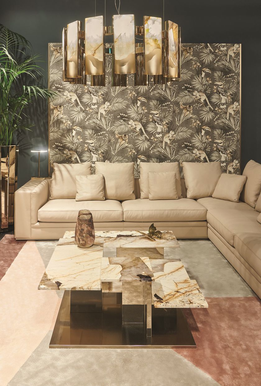 BABYLON RACK Modular leather sofa By Visionnaire | design Alessandro La Spada