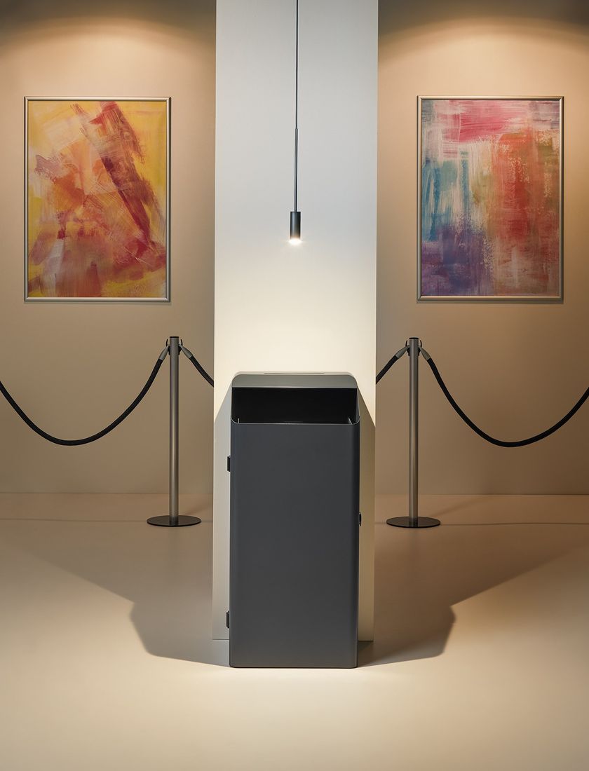 Metal waste bin BADEN By Made Design design Roger Vancells