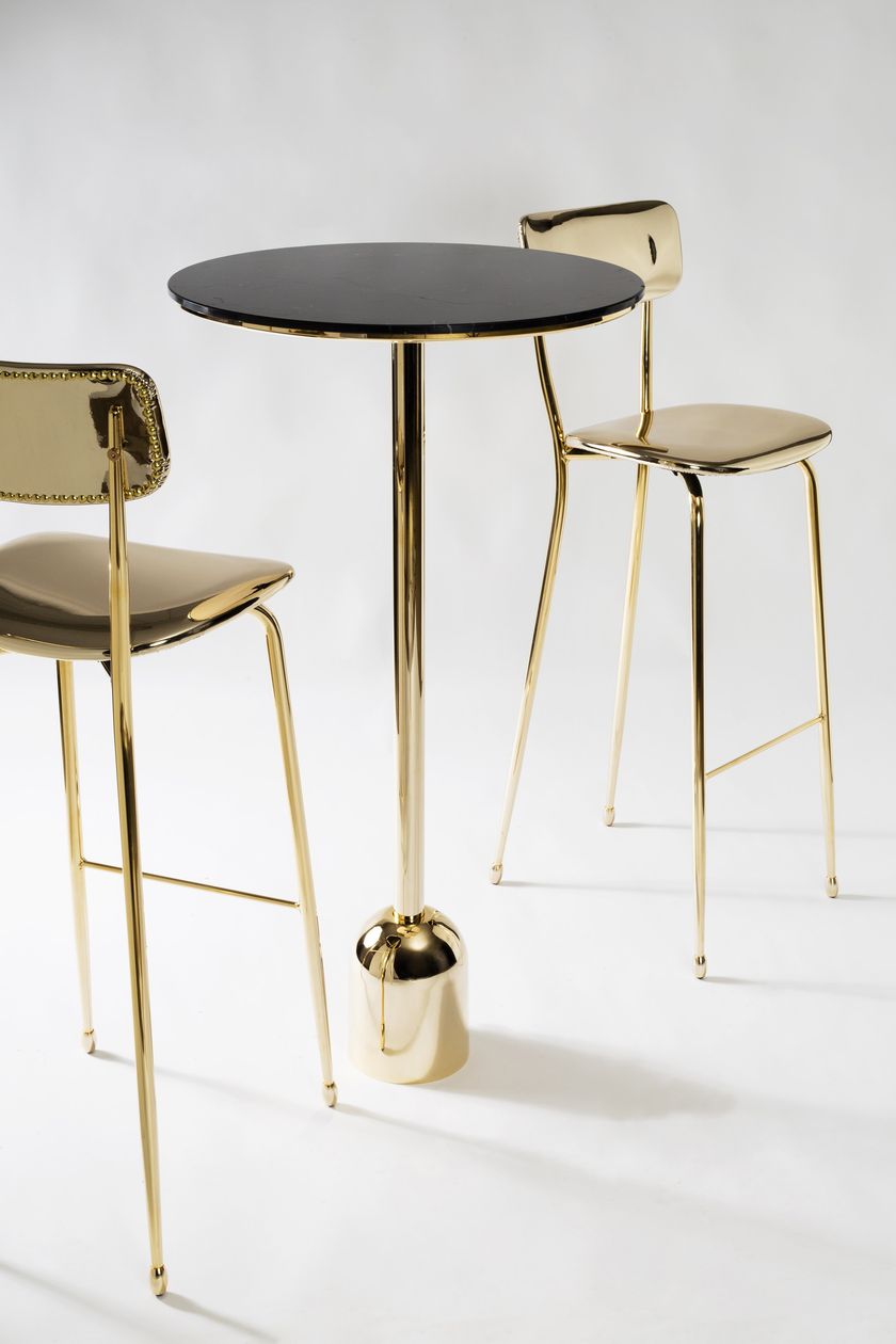 BALOK Round marble contract table By Vela Arredamenti