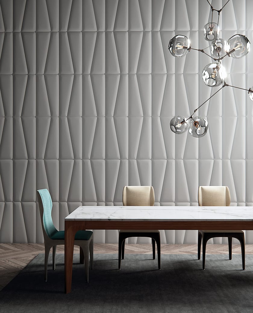 Geometric vinyl wallpaper BAMBOO By Baboon