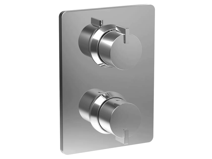 MA B51 Rubinetto per doccia a 2 fori termostatico con deviatore By BARIL