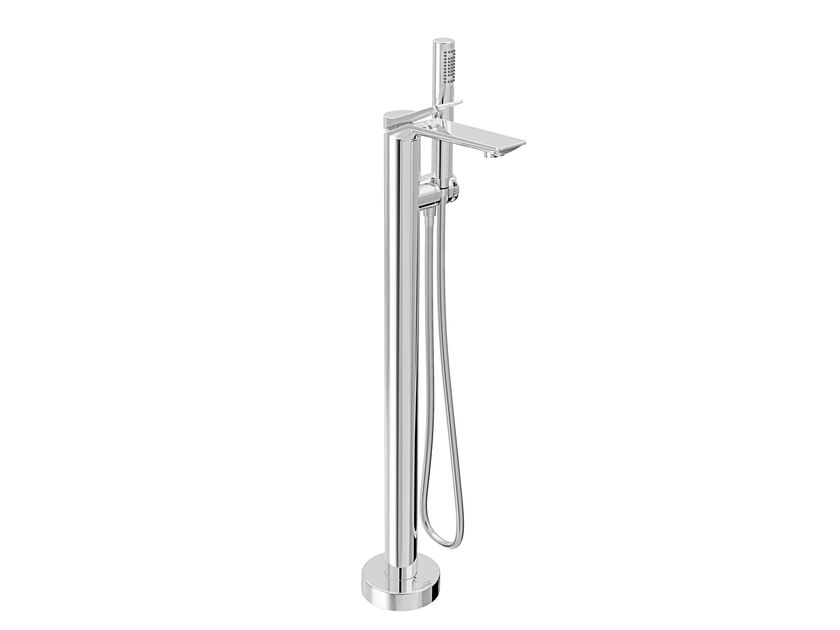 PROFILE B46 Floor standing 1 hole bathtub mixer with hand shower By BARIL