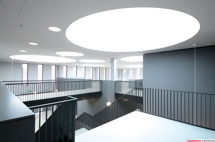 Acoustic backlit indoor PVC stretch ceiling BARRISOL® ACOUSTIC LIGHT By ...