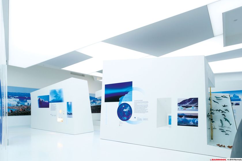 Acoustic backlit indoor PVC stretch ceiling BARRISOL® ACOUSTIC LIGHT By ...