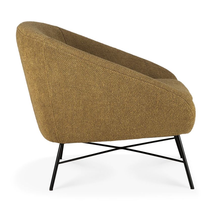 BARROW Poltrona in tessuto con braccioli By Ethnicraft | design Jacques ...