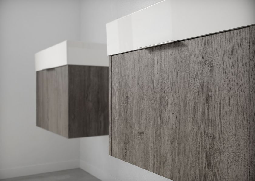 BASIC 07 | Vanity unit Wall-mounted vanity unit with integrated ...