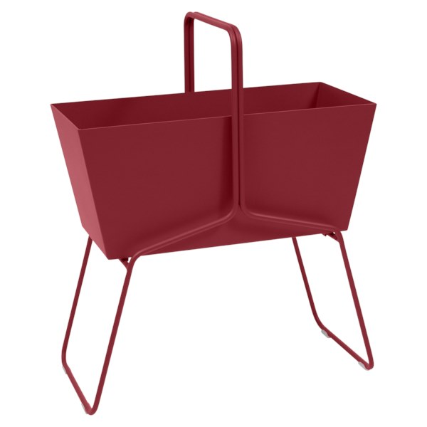 BASKET Rectangular steel planter By Fermob | design Fabio Meliota