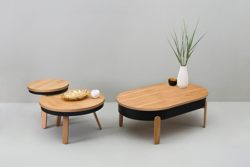 BATEA M | Coffee table with storage space By Woodendot