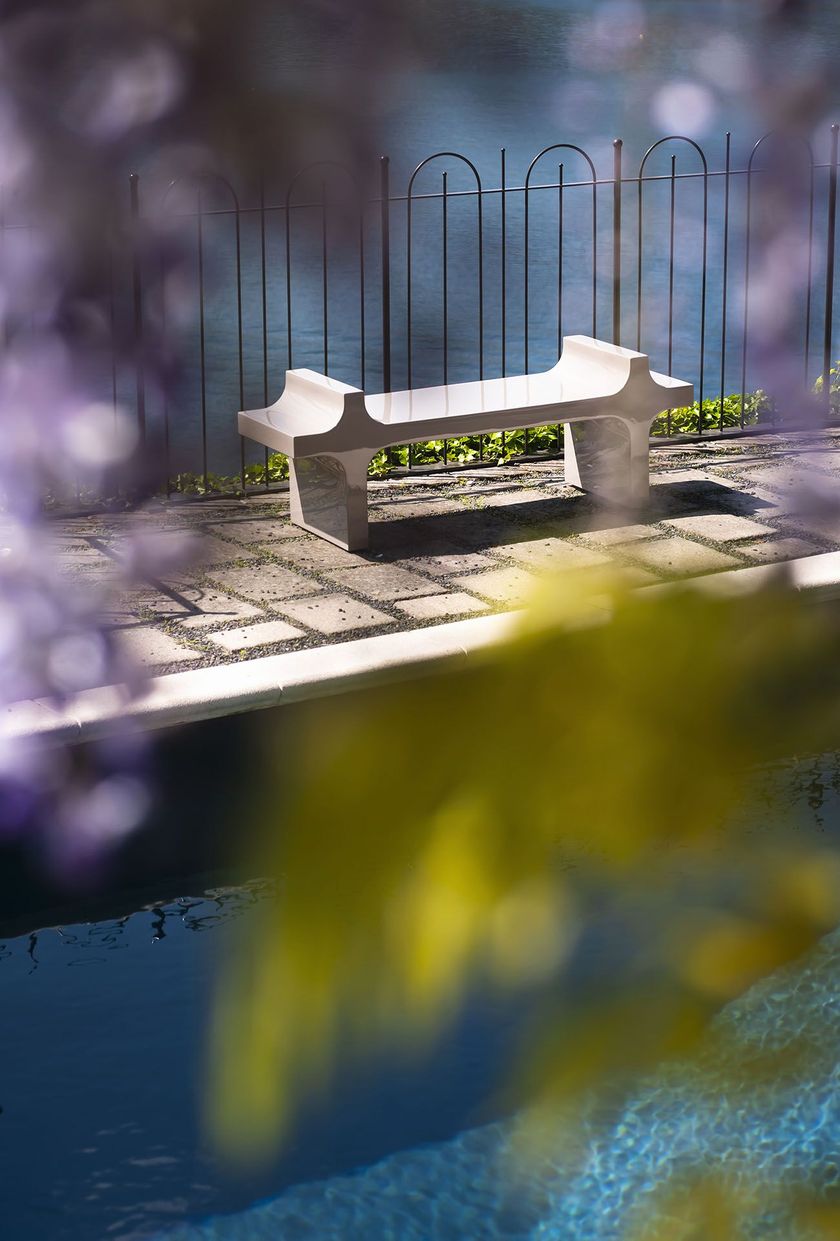 DHARMA Polimex® garden bench By Baxter | design Studiopepe