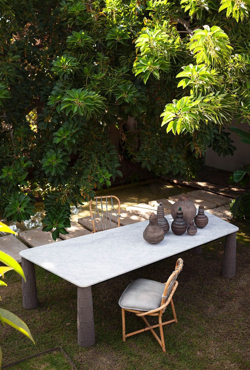 NEVADA Marble garden table By Baxter | design Paola Navone