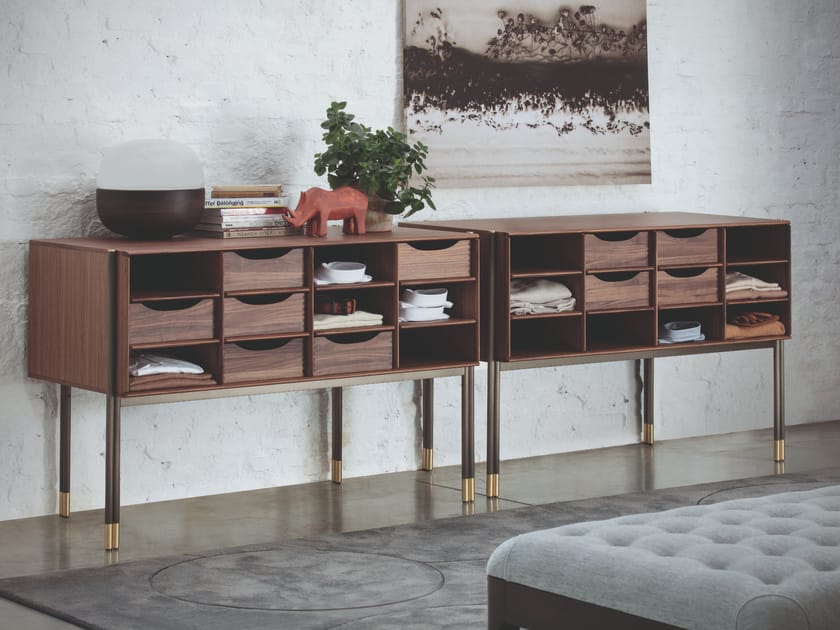 BAYUS Walnut chest of drawers By Porada | design Gabriele & Oscar Buratti
