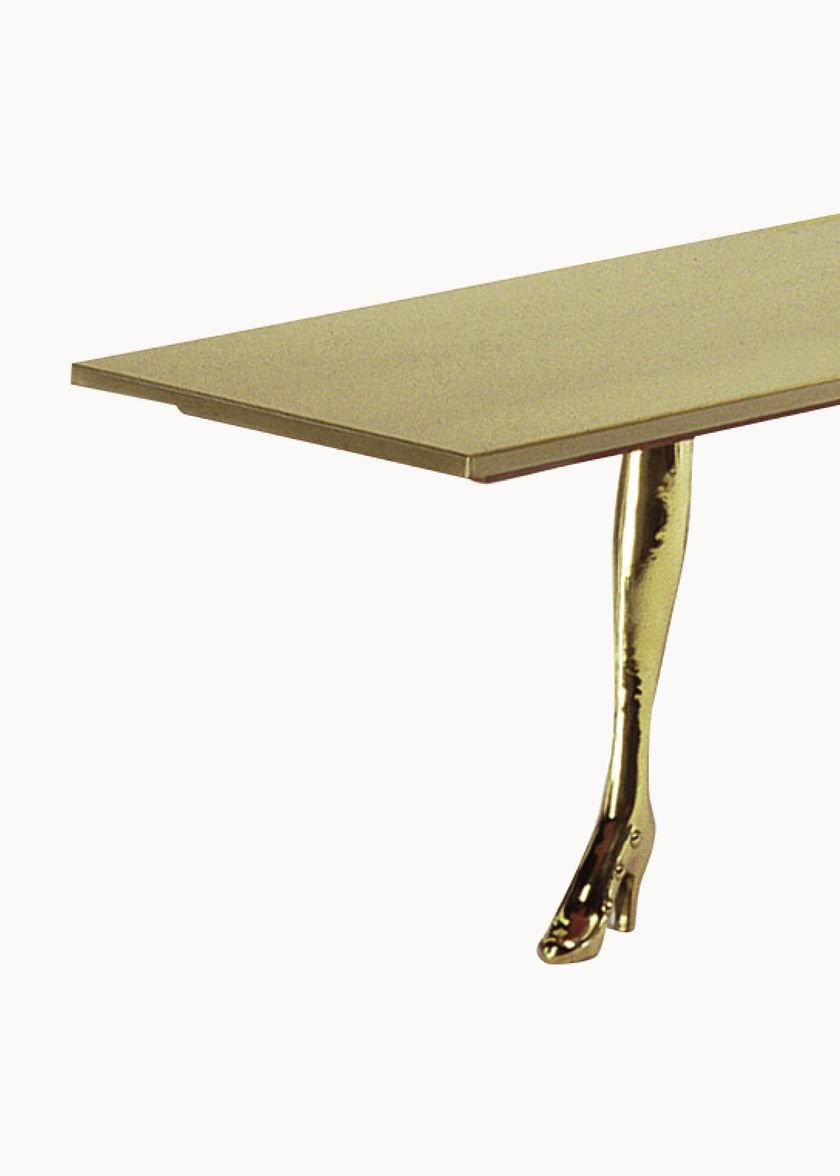 LEDA Low brass coffee table By BD Barcelona | design Salvador Dalí
