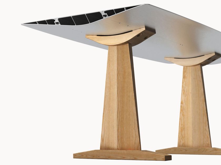 TABLE B 90 - WOOD TRESTLE Table By BD Barcelona | design Konstantin Grcic