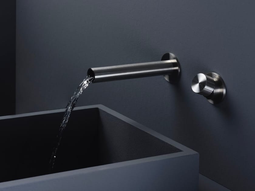 APP APP14 Miscelatore per lavabo a 2 fori a muro in acciaio inox By ...