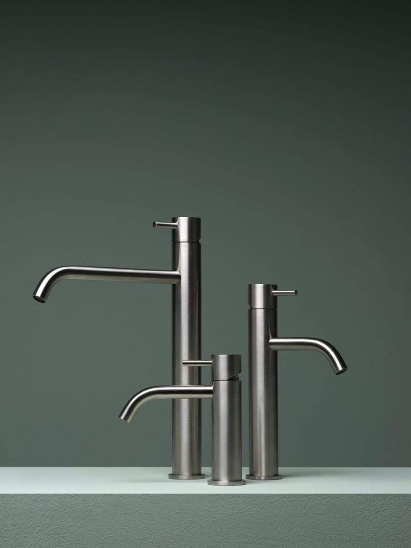 LEVEL LVL03/04 High countertop stainless steel washbasin mixer By BEAMTECH