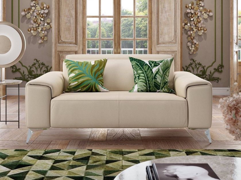BELLA MINI | Leather sofa sofa By Sofanella