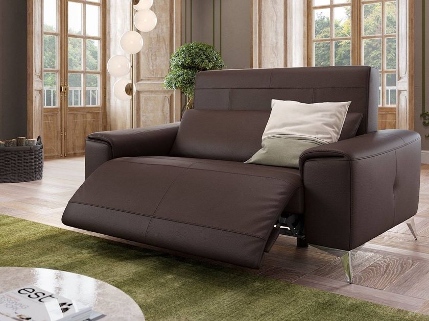 BELLA MINI | Leather sofa sofa By Sofanella