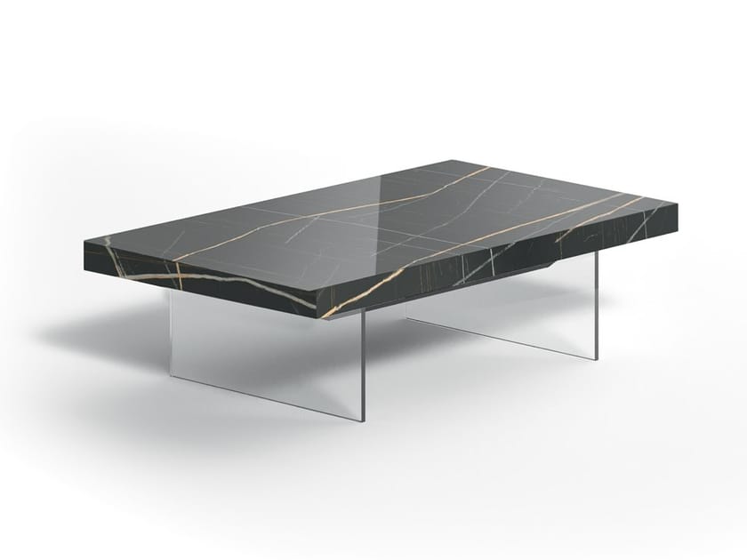 BELLAGIO Height-adjustable rectangular coffee table By Ozzio Italia ...