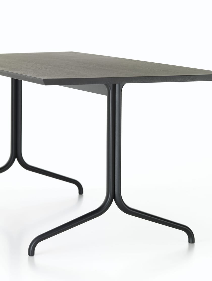 BELLEVILLE TABLE RECTANGULAR Rectangular steel and wood table By Vitra | design Ronan & Erwan ...