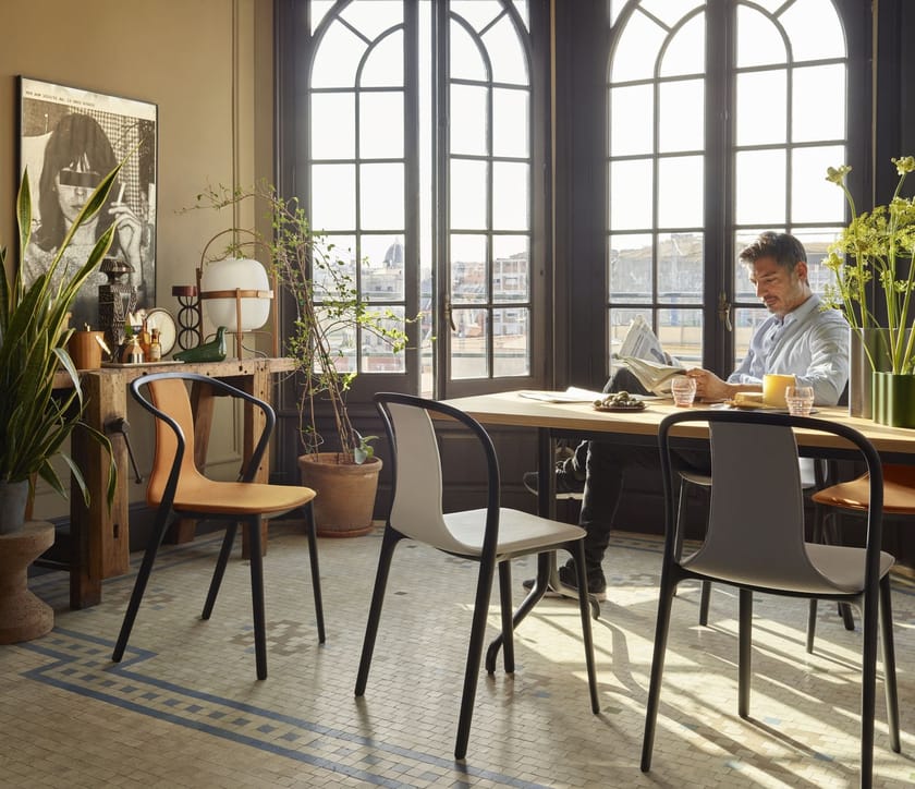 BELLEVILLE TABLE RECTANGULAR Rectangular steel and wood table By Vitra | design Ronan & Erwan ...