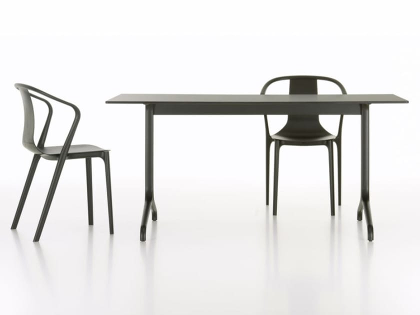 BELLEVILLE TABLE RECTANGULAR Rectangular steel and wood table By Vitra | design Ronan & Erwan ...