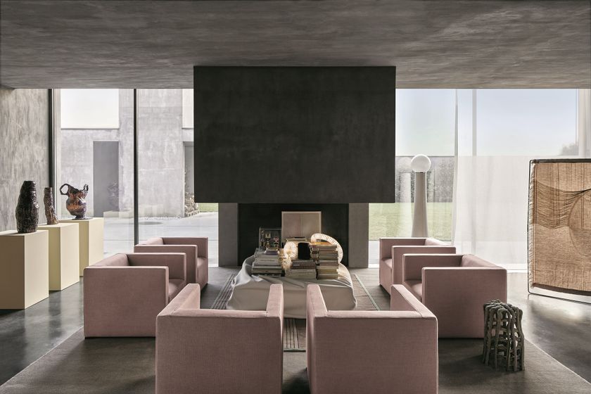 BELMON | Poltrona in tessuto By Meridiani