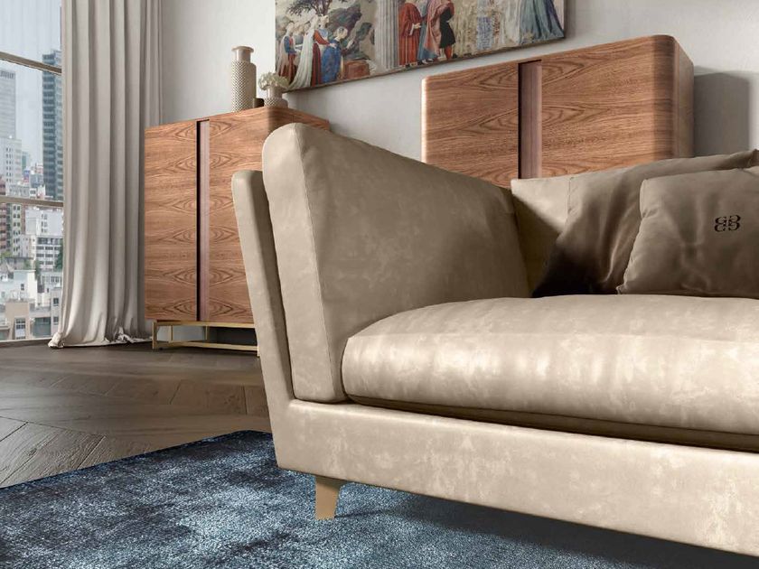 BELT Modular leather sofa By Grilli | design Carlo Bimbi