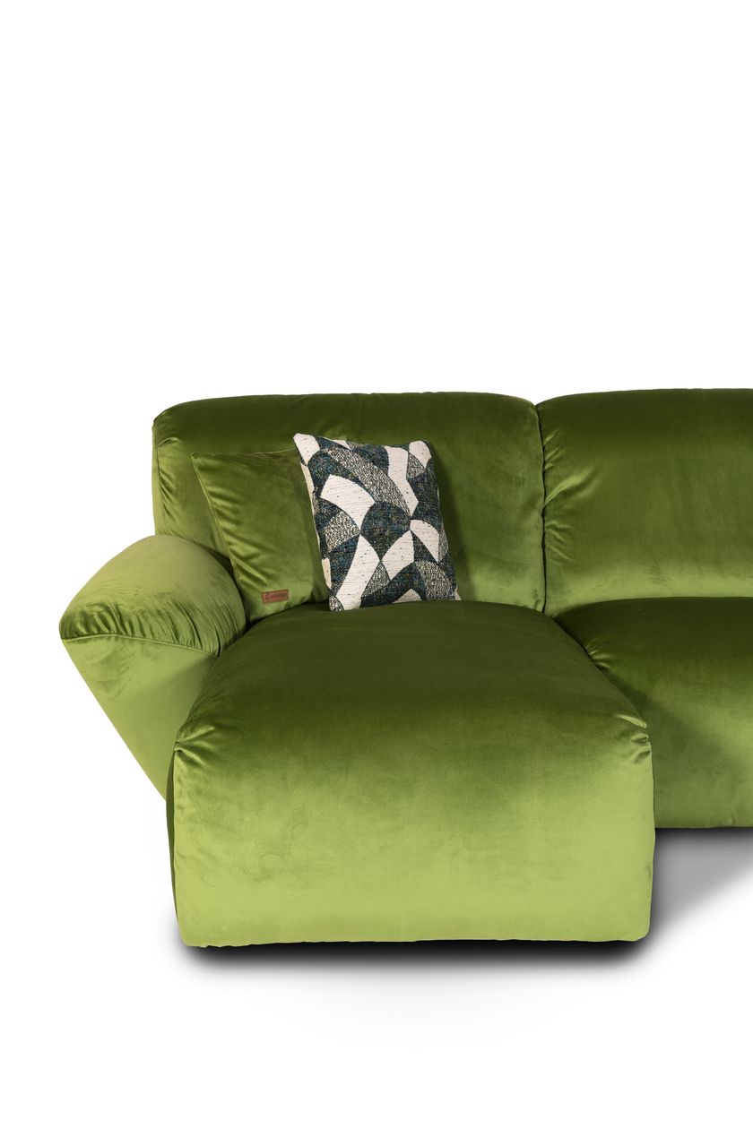 BELUGA | Velvet sofa By Mantellassi 1926