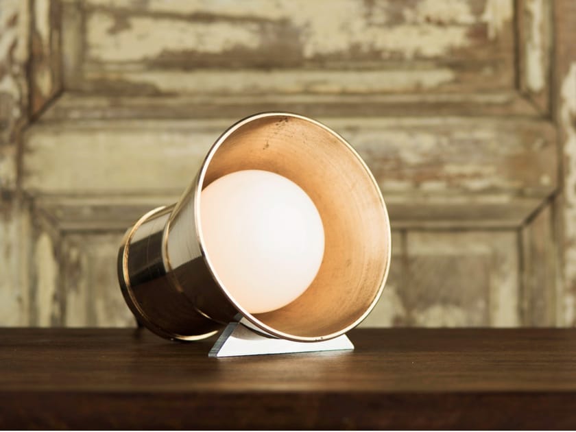 Direct-indirect light bronze table lamp BEN By Pascal & Philippe