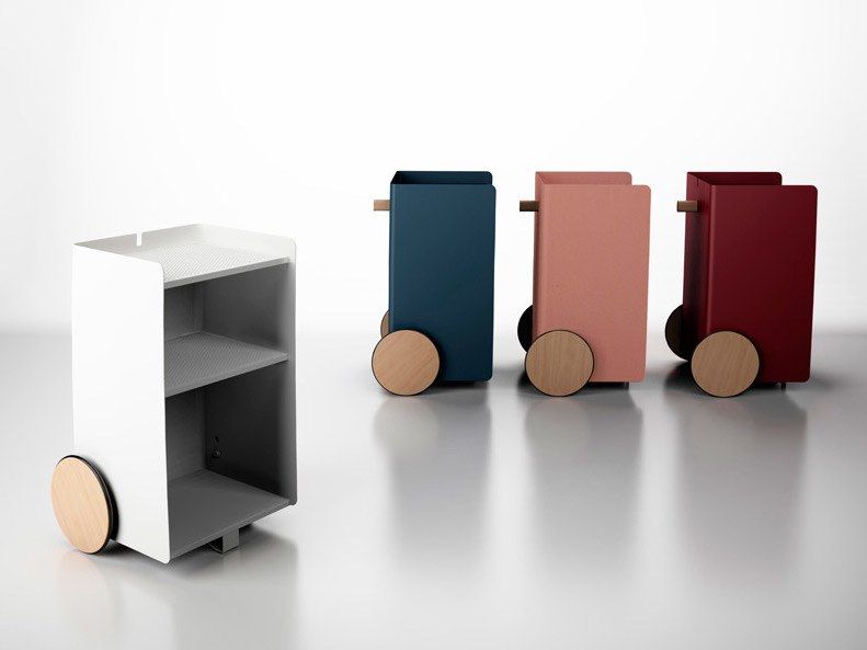 BEN Steel food trolley By Systemtronic | design Aranda Aloy Enblanc
