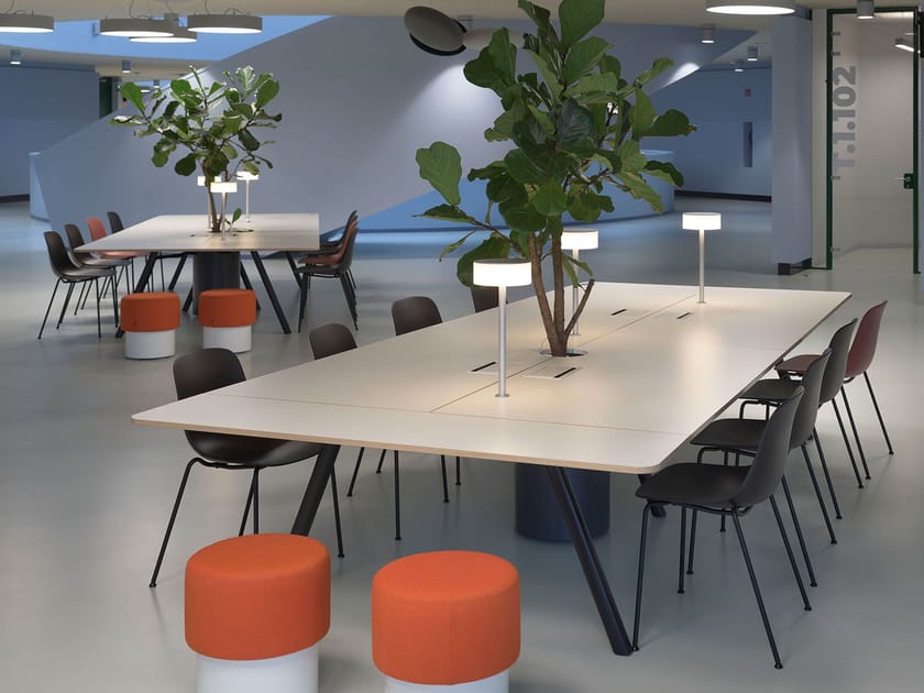 DELTA WORKBENCH Escritorio de oficina modular operativo de melamina con ...