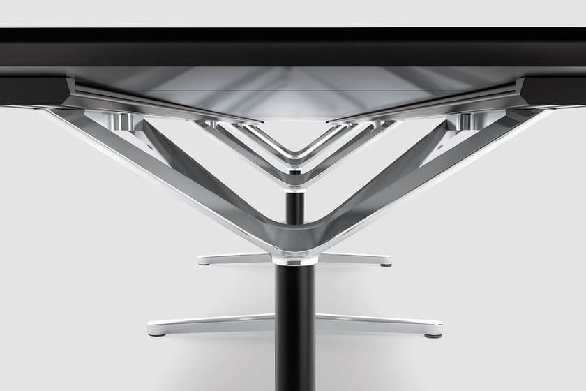 FILO Conference Table de conférence modulable en aluminium et bois By ...