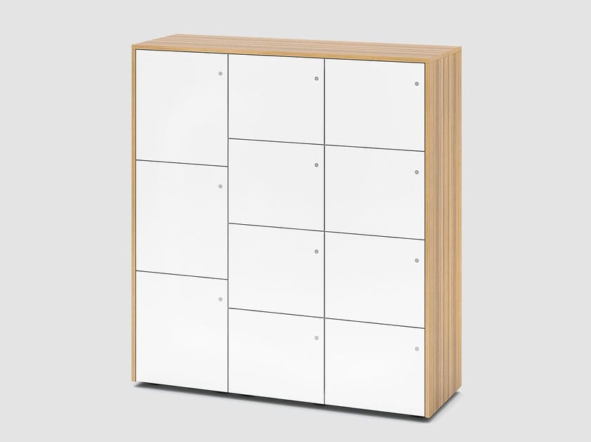 LOCKER_S Armário de escritório alto modular com fechadura By BENE