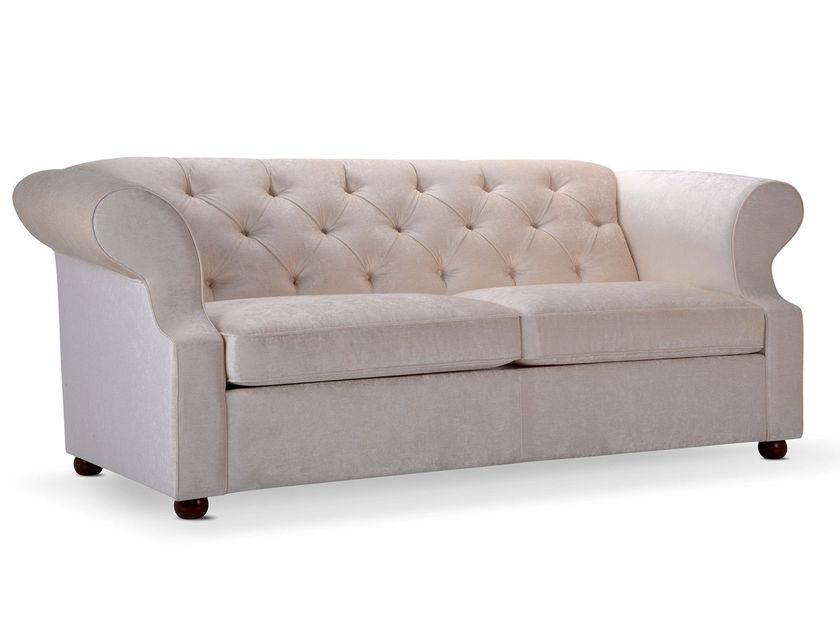 BENJAMIN 3 seater tufted fabric sofa By Domingo Salotti