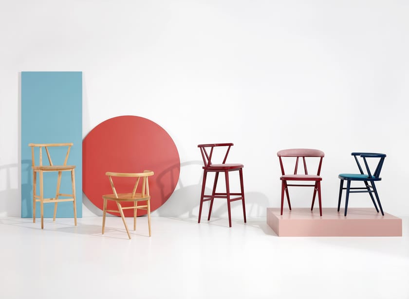 Upholstered wooden chair BETTE EST Bette Collection By Fenabel design ...