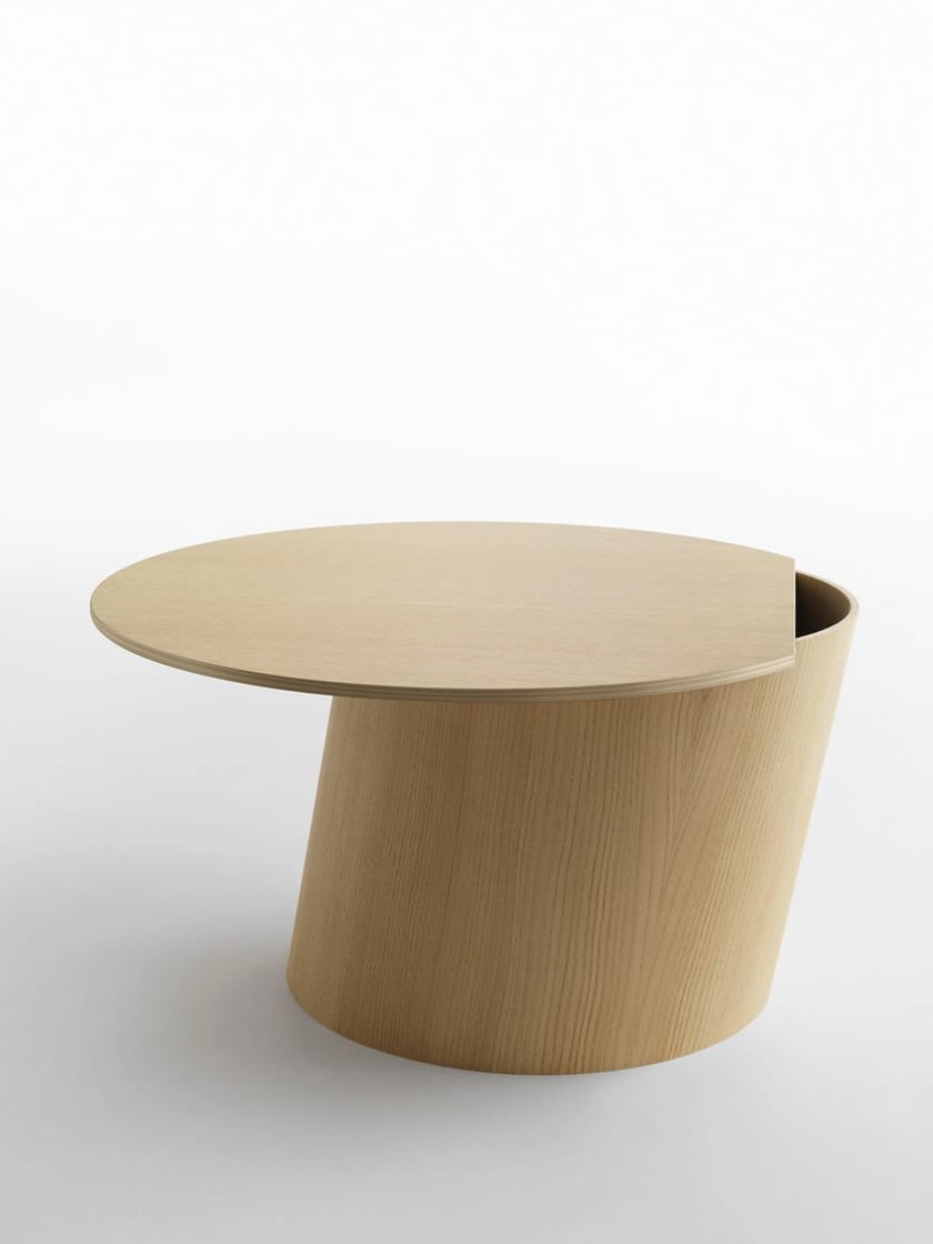 BIAS 70 | Coffee table Round multi-layer wood coffee table By Crassevig ...